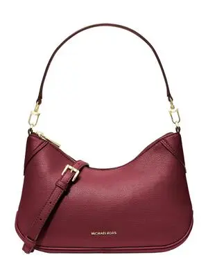 Michael Kors MICHAEL Michael Kors Jet Set Leather Convertible Crossbody Bag Red