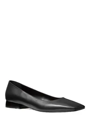 Michael Kors Isabella Leather Skimmer Flat - Black