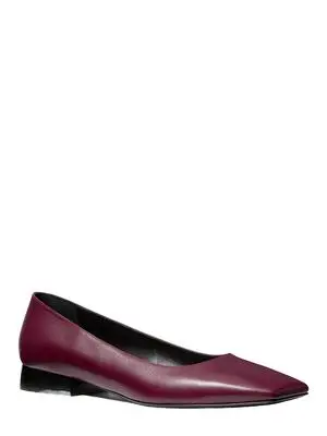 MICHAEL KORS Michael Kors Collection Isabella Leather Skimmer Flat