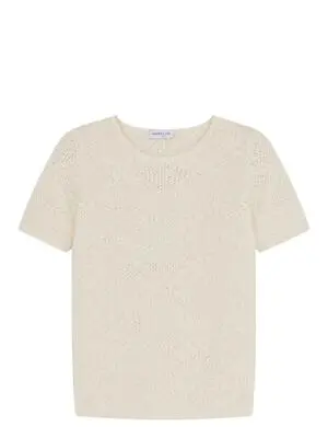 Marella Lace-knit T-shirt - White