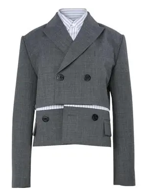 SACAI Sacai Double-Breasted Layered Jacket