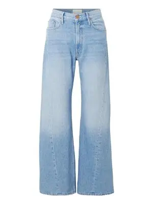 MOTHER Highwaist Wideleg Jeans - Blue