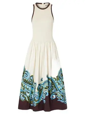 ALEMAIS Organic Cotton-poplin Midi Dress - No