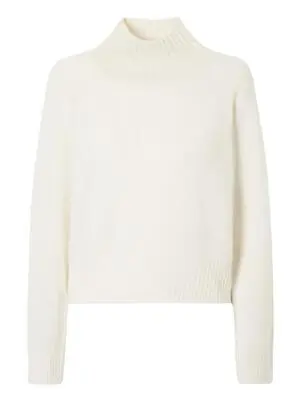 ALLUDE Cashmere Mock-neck Sweater - No