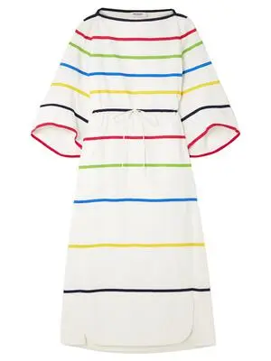 Rosie Assoulin Ribbon Grosgrain-trimmed Cotton-poplin Midi Dress - No