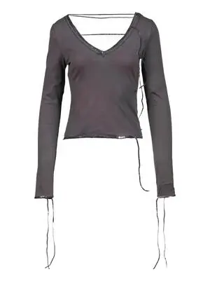 JADED LONDON Sequin-embellished Strap-back Top - Grey