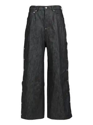 RIVET & HIDE Super Baggy Side-snap Jeans - Blue