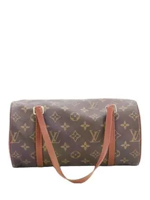 LOUIS VUITTON Monogram Canvas Papillon Handbag Satchel - Brown