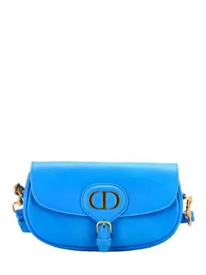 Dior Leather East West Crossbody Bag - Blue