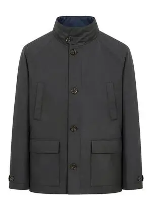 TOMBOLINI Button-up High-neck Jacket