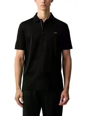 Paul & Shark Logo-plaque Polo Shirt - Black