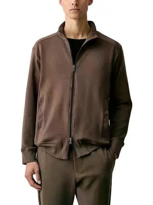 Paul & Shark Zip-up High-neck Sweater - Brown