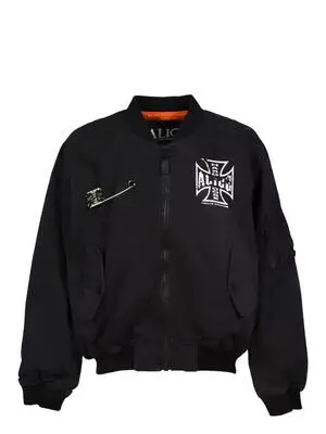 N.HOOLYWOOD Reversible Logo-print Bomber Jacket