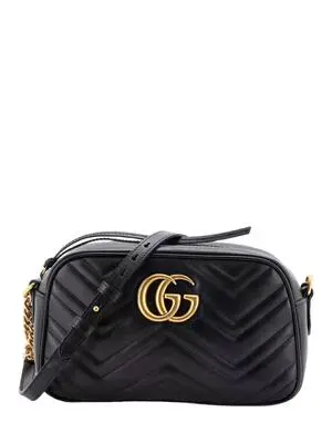Gucci Gucci GG Marmont Matelasse Leather Shoulder Bag Black