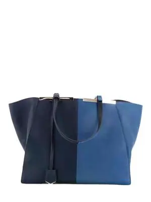 Fendi Leather 3jours Large Tote Bag - Blue