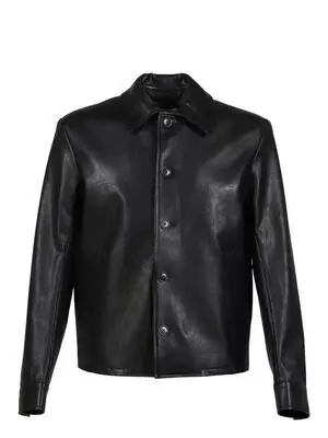 CEDARWOOD Alonzo Faux-leather Jacket - Black