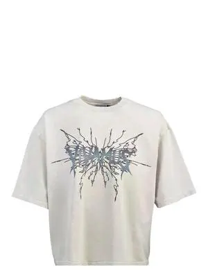 VIVAMUS Graphic-print Cropped T-shirt - White