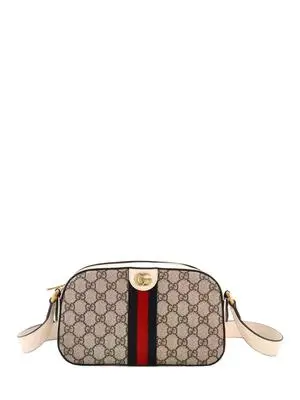 Gucci Ophidia Gg Coated Canvas Camera Shoulder Bag - Brown