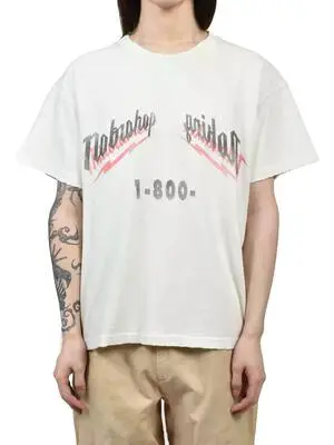NO BISHOP NO KING Graphic-print T-shirt - Neutrals