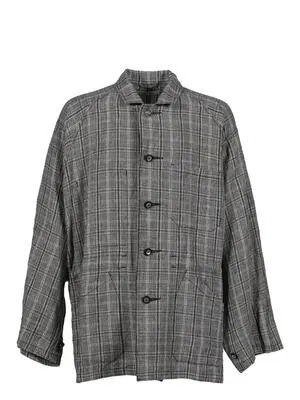 DAIRIKU Jude Check Work Jacket - Grey