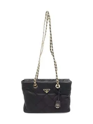 Prada Re-edition 1995 Re-nylon Tessuto Impuntu Tote Bag - Black