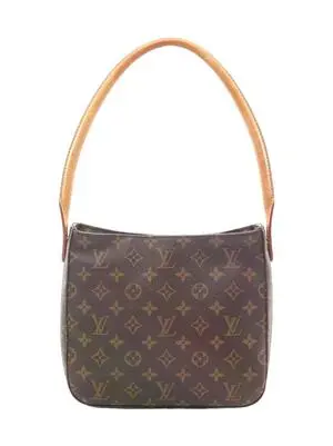 LOUIS VUITTON 2001 Monogram Looping Shoulder Bag - Brown