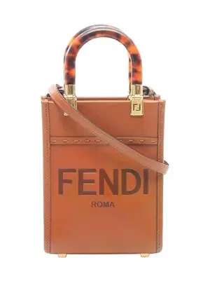Fendi Mini Sunshine Handbag - Brown
