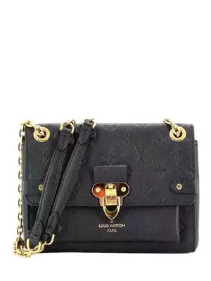 LOUIS VUITTON Monogram Empreinte Leather Vavin Bb Crossbody Bag - Black