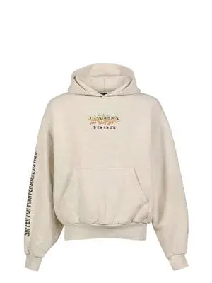EVANGELI0N 95 Logo-print Graphic-print Hoodie - Neutrals