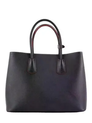 Prada Cuir Double Saffiano Leather Medium Tote Bag - Black