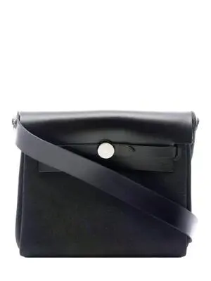 Hermès Mini Herbag Zip Shoulder Bag - Black