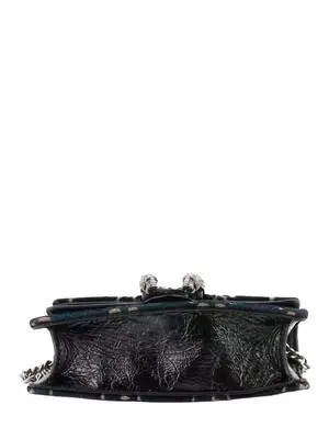 Gucci Dionysus Gg Velvet Super Mini Crossbody Bag - Blue