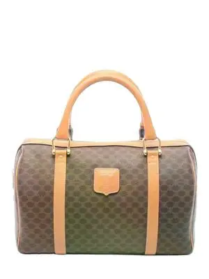 Celine Mini Macadam Boston Handbag - Brown