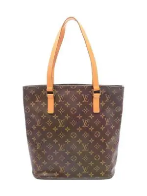 LOUIS VUITTON Louis Vuitton Monogram Canvas Tote Bag Brown