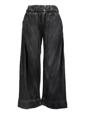 MUKCYEN Fold-cuff Track Pants - Black