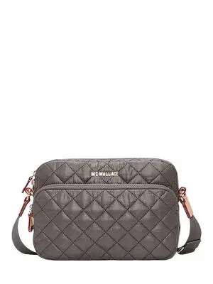Mz Wallace Quilted Cross Body Camera Bag - Walnut