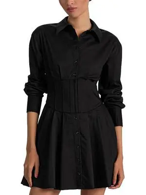 Alice + Olivia Edie Corset Dress - Black