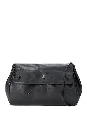 Staud Cy Convertible Leather Bag Black