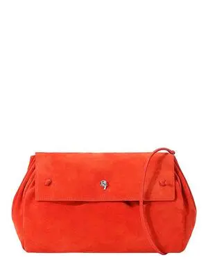 Staud Cy Convertible Leather Bag - Tangelo