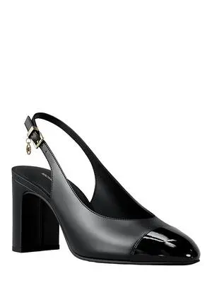Michael Kors Piper Leather Flex Slingback Pumps - Black