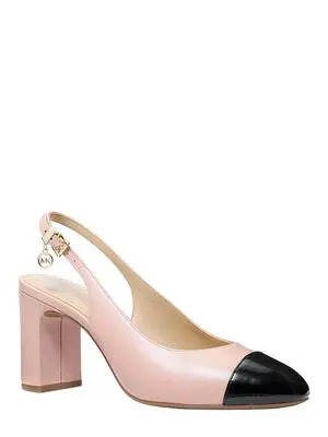 Michael Kors Piper Leather Flex Slingback Pumps - Light Blush