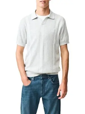 Rodd & Gunn Linwood Knit Cotton Sweater Polo - Steel