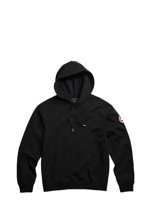 Canada Goose Canada Goose Loon Cotton Logo Patch Drawstring Hoodie Black