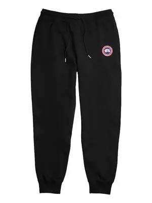 Canada Goose Loon Cotton Drawstring Logo Patch Joggers - Black