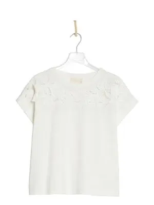 IBLUES IBlues Embroidered Cotton Knit T-Shirt