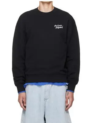 Maison Kitsuné Handwriting Comfort Pullover - Black