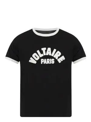 Zadig&Voltaire Voltaire Woody Logo Ringer T-shirt - Black