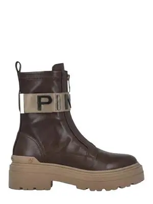 Pinko Round-toe Ankle Boots - Black