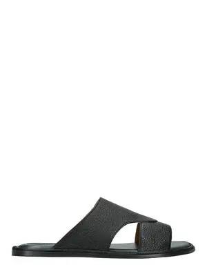 BROTINI Leather Two-strap Sandals - Black
