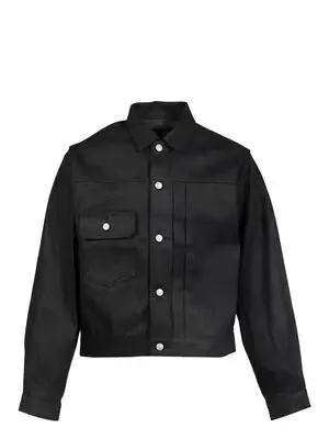 RIVET & HIDE Type-1 Trucker Denim Jacket - Black